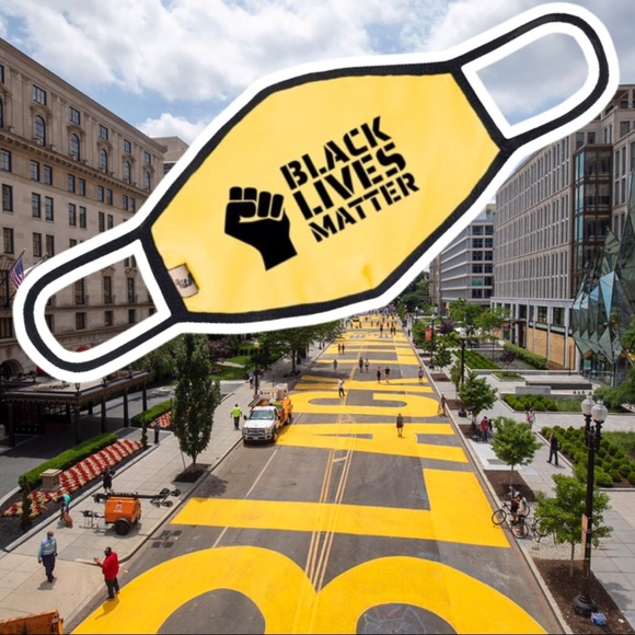 Accessories | 220 Most Requested Graphic Print Blm Face Mask | Poshmark